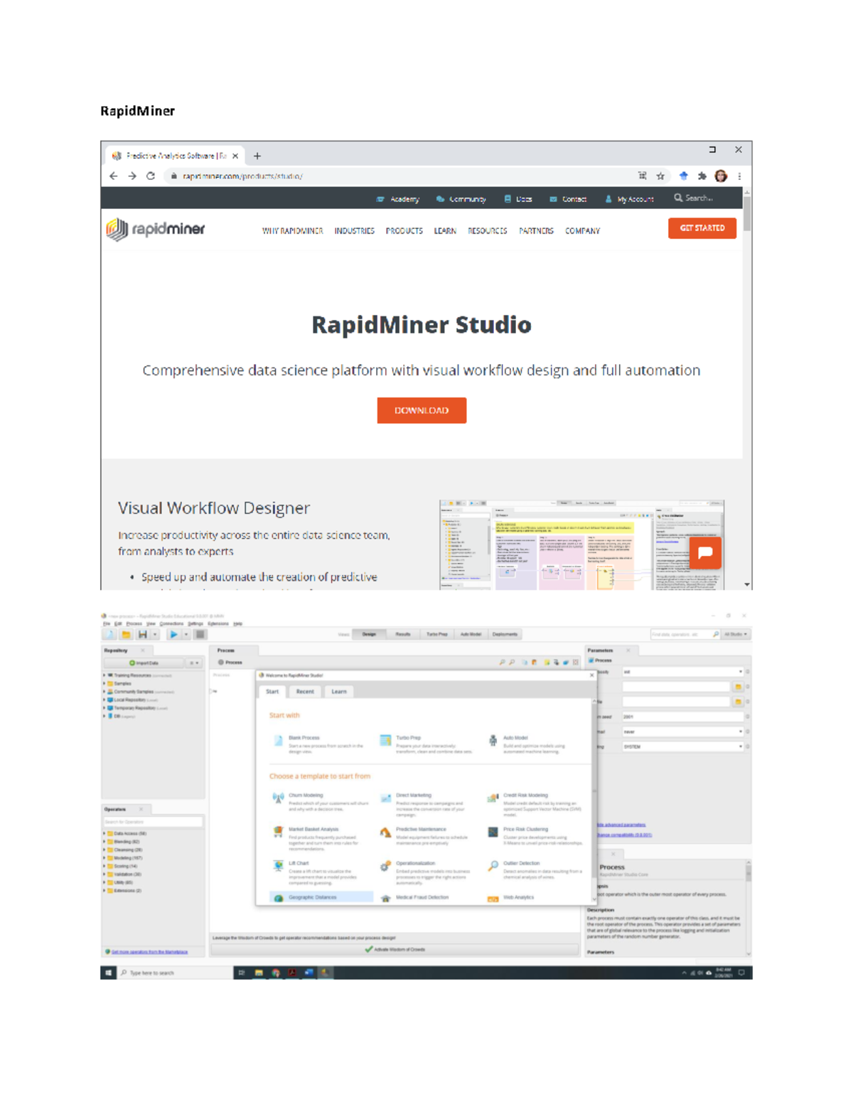 Data Mining Tools Introduction To Data Mining Rapidminer Weka Cs