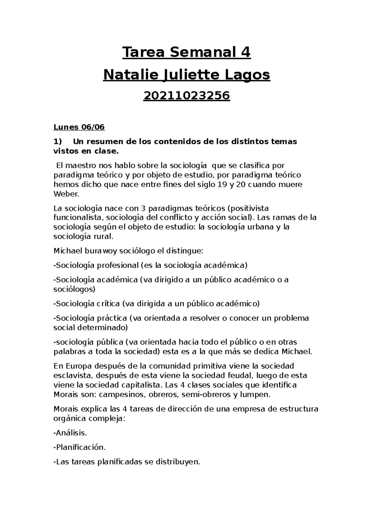 Natalie Lagos tarea semanal 4 - Tarea Semanal 4 Natalie Juliette Lagos ...