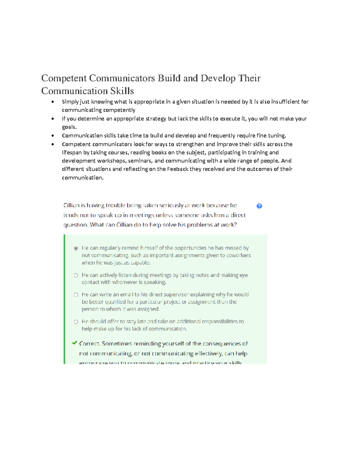 Competent Communicators Build and Develop Their Communication Skills ...