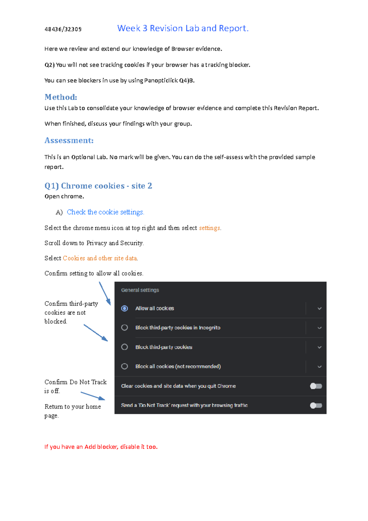 Week 3 Revision Lab and Report - Here we review and extend our knowledge of Browser evidence. Q2 ...