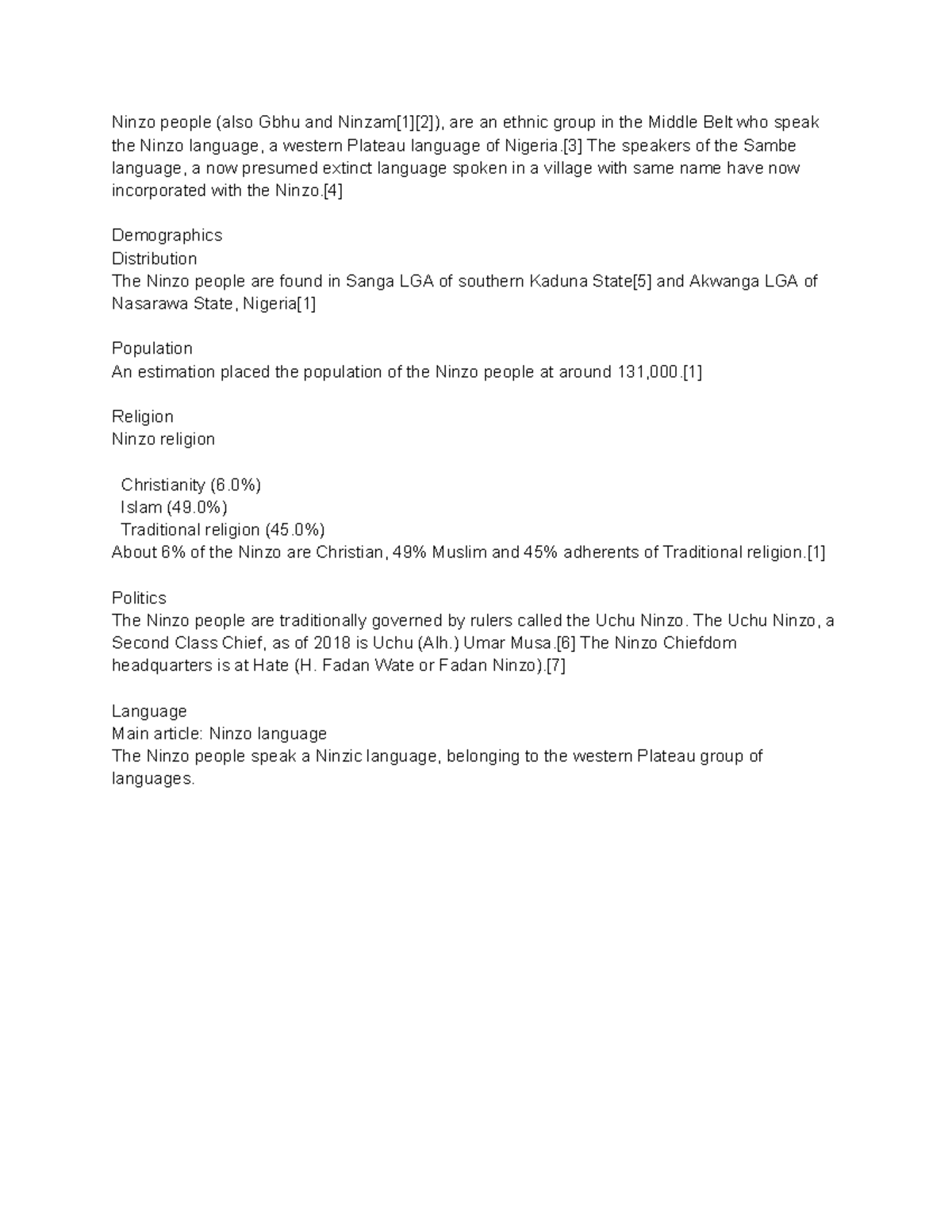 Ninzo people - ertr - Ninzo people (also Gbhu and Ninzam[1][2]), are an ...