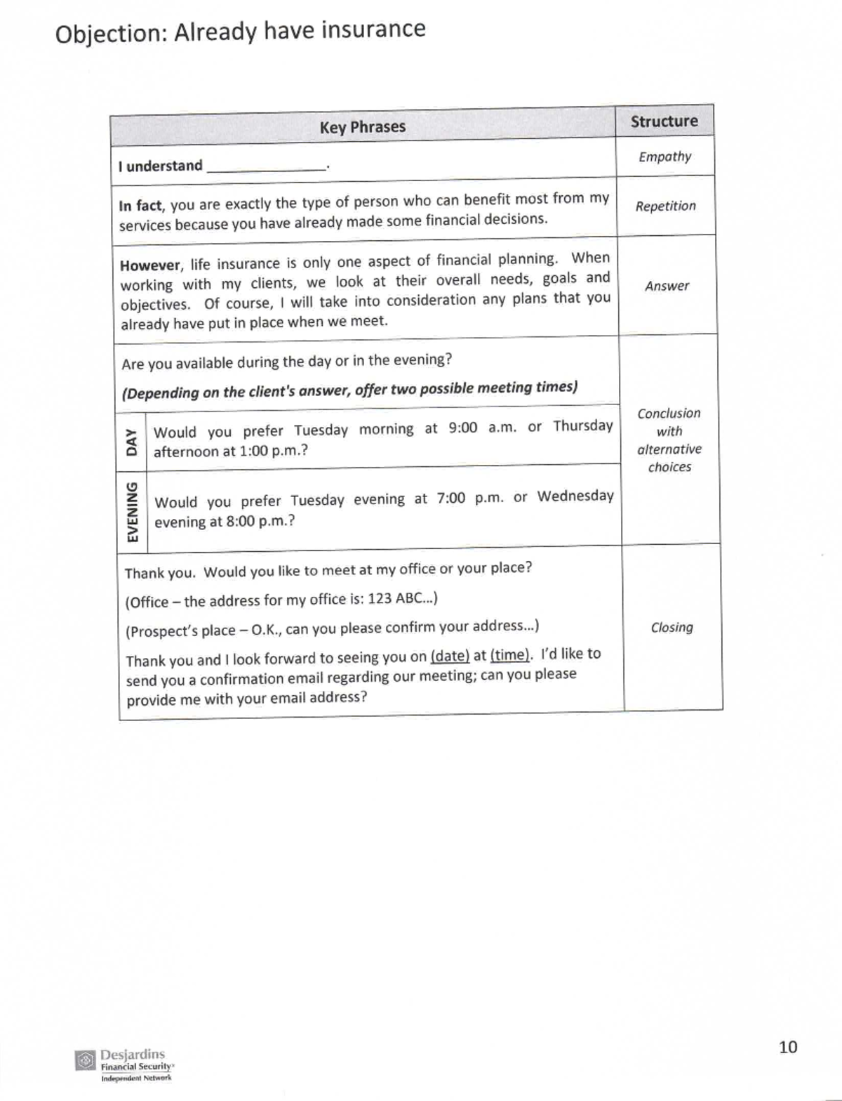 Objection Scripts 1 Notes Htap 154 Studocu