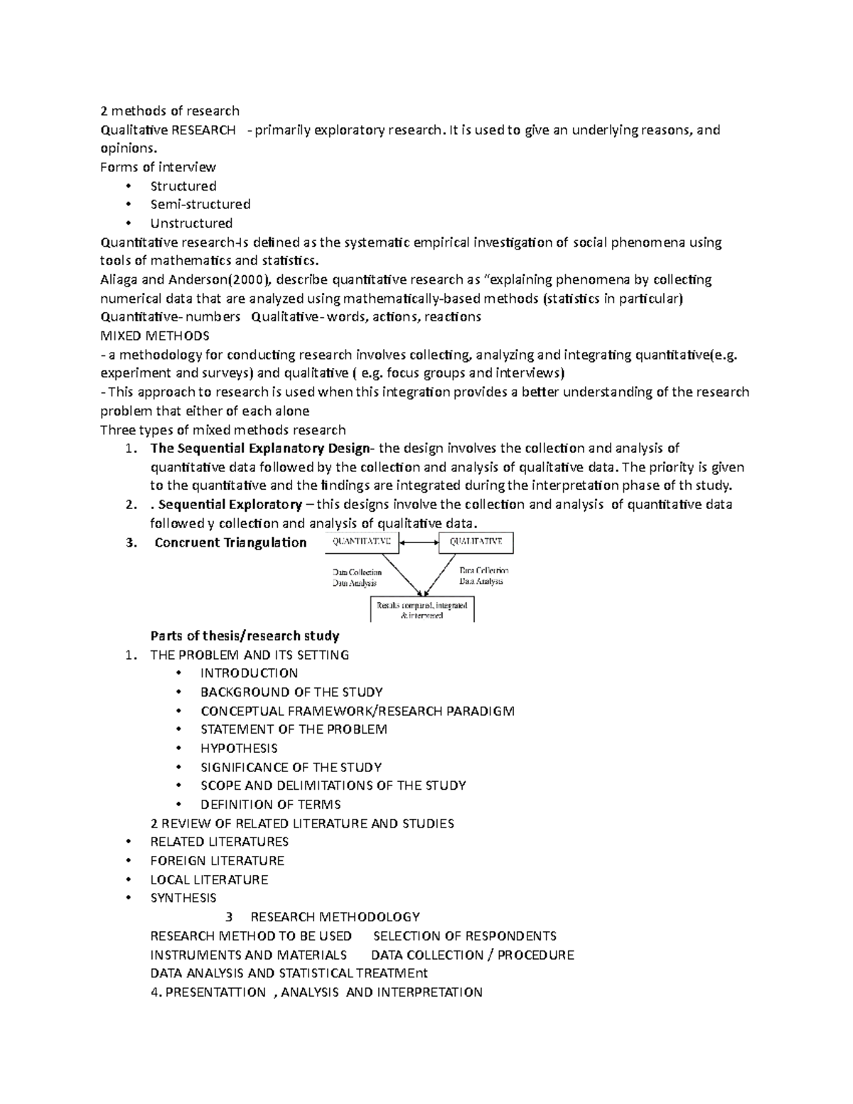 2 methods of research - 2 methods of research Qualitative RESEARCH ...