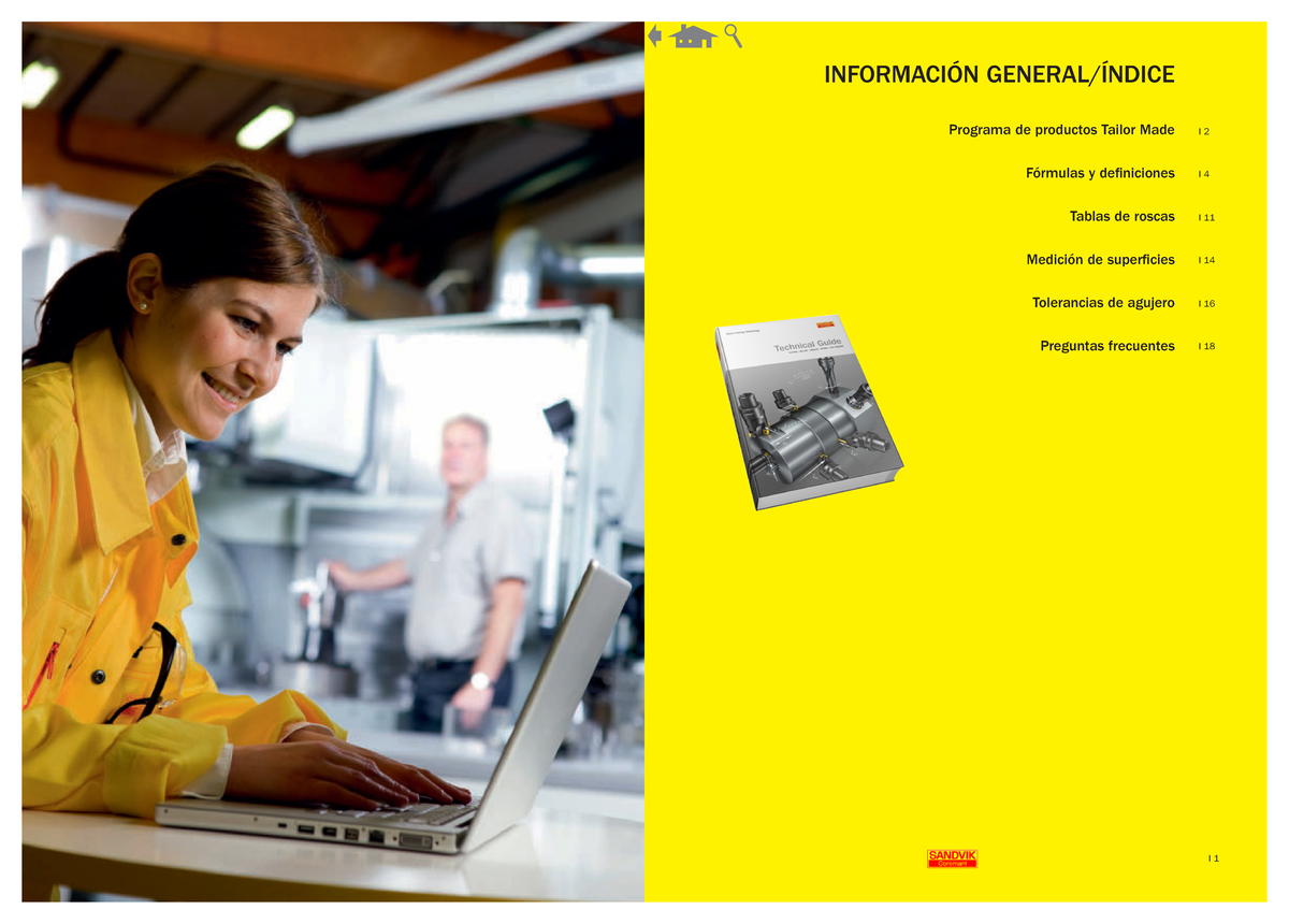 Sandvik-Fórmulas generales - I 1 I 2 I 4 I 11 I 14 I 16 I 18 Programa ...