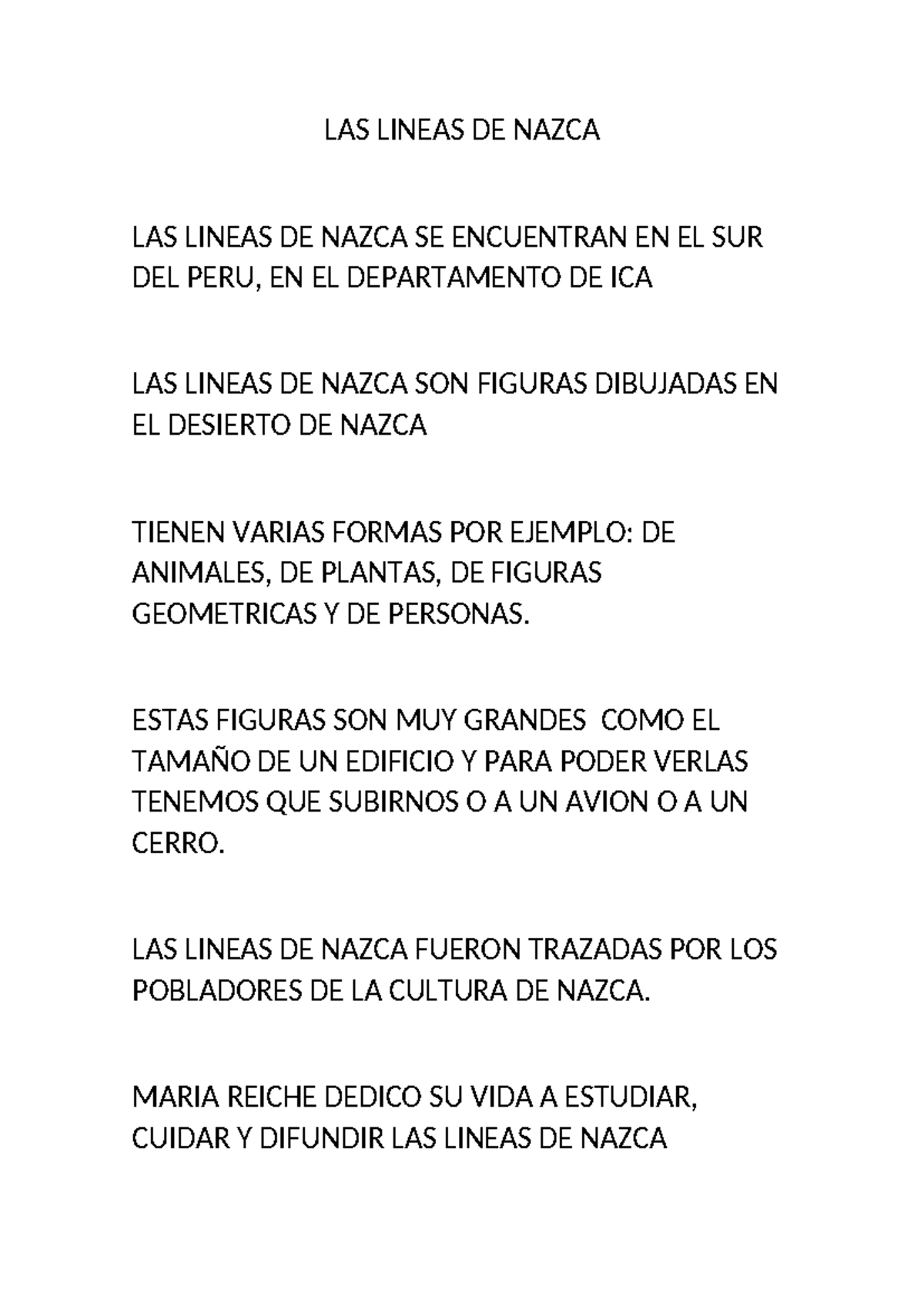 LAS Lineas DE Nazca - adsadsasdads - LAS LINEAS DE NAZCA LAS LINEAS DE ...