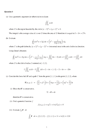 Class Test 2 sample questions and answers - School of Computer, Data ...