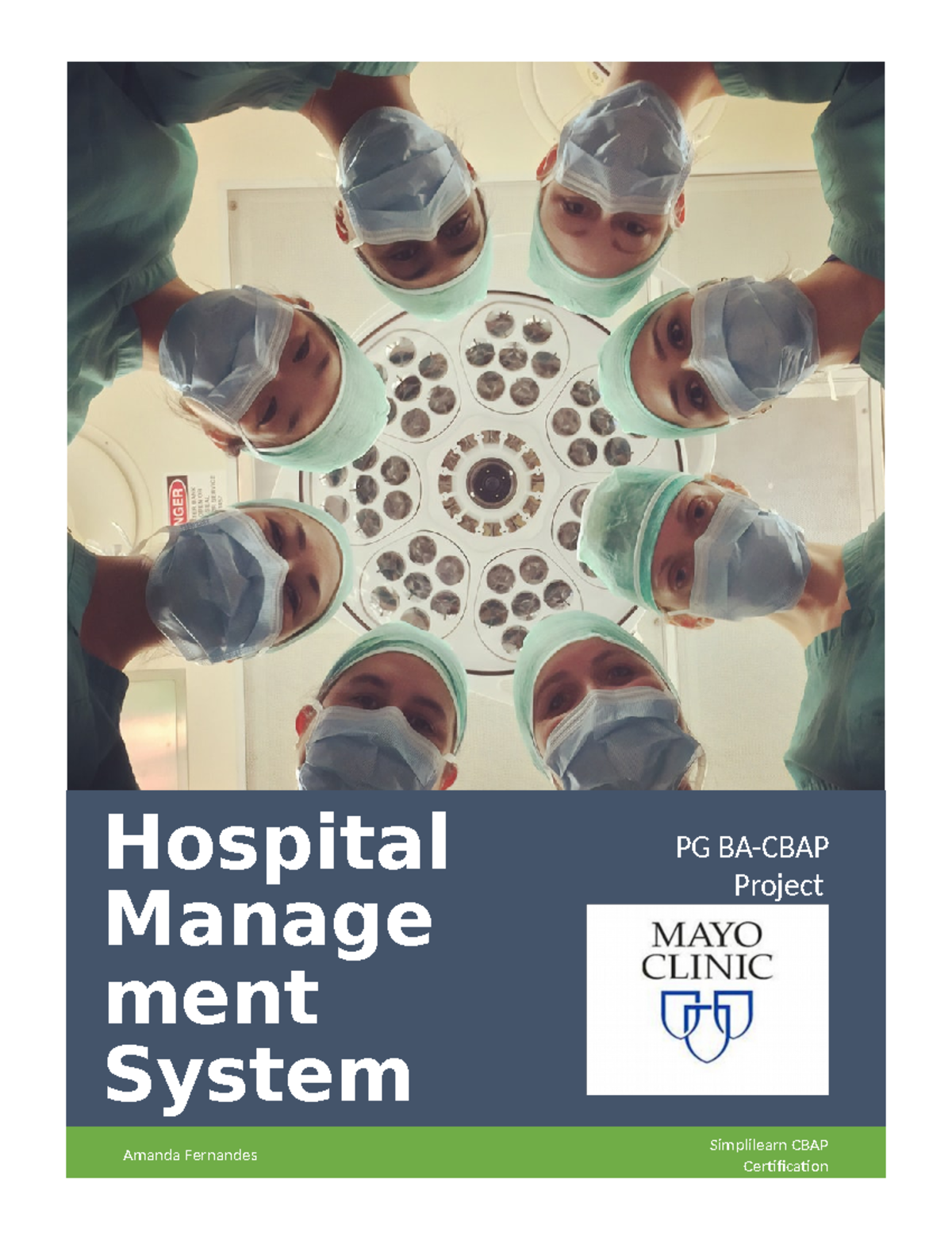 Mayo Clinic Hospital Management System by Amanda Fernandes - Hospital ...