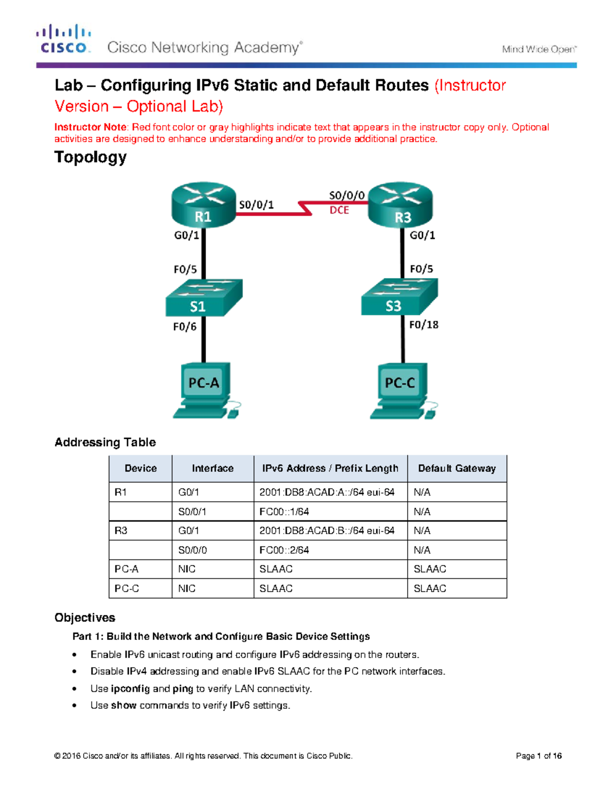 2 2 4 5 Lab Configuring Ipv6 Static And Default Routes Ilm Lab Configuring Ipv6 Static