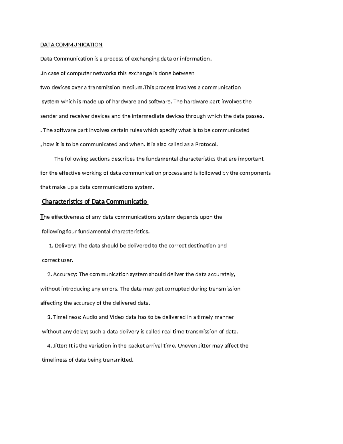 DATA Communicat-WPS Office - DATA COMMUNICATION Data Communication is a ...