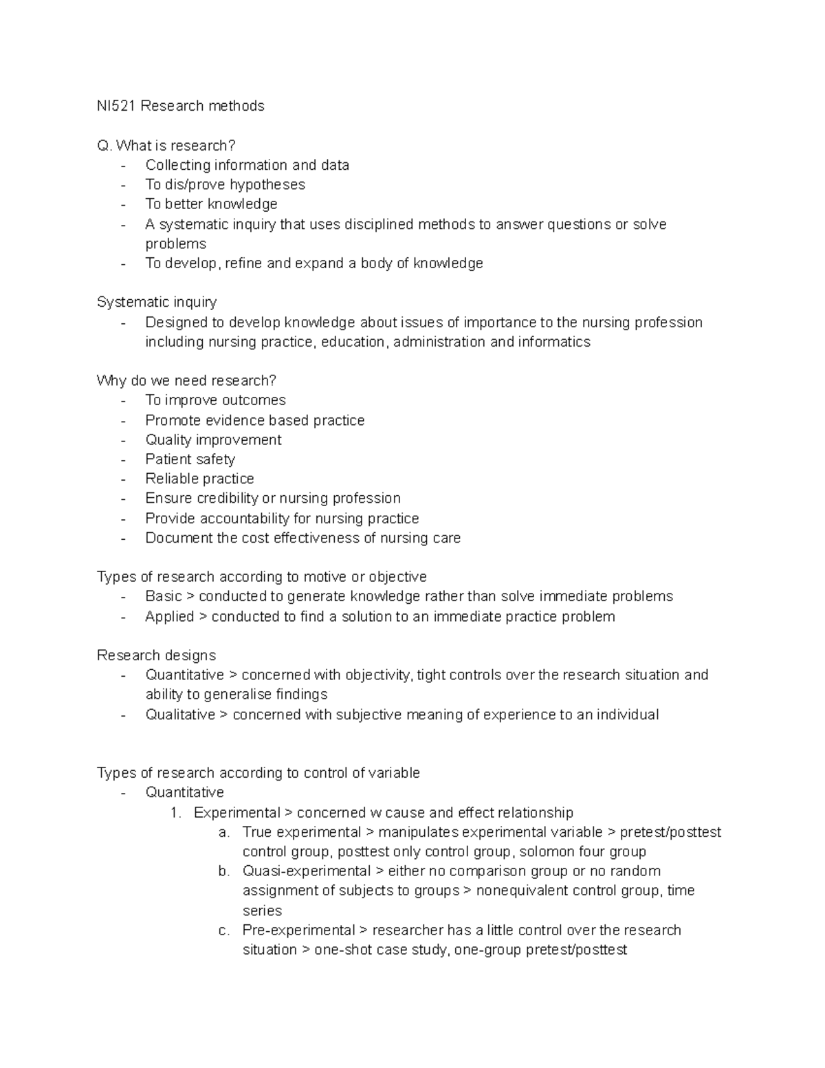 NI521 Research methods - What is research? - Collecting information and ...