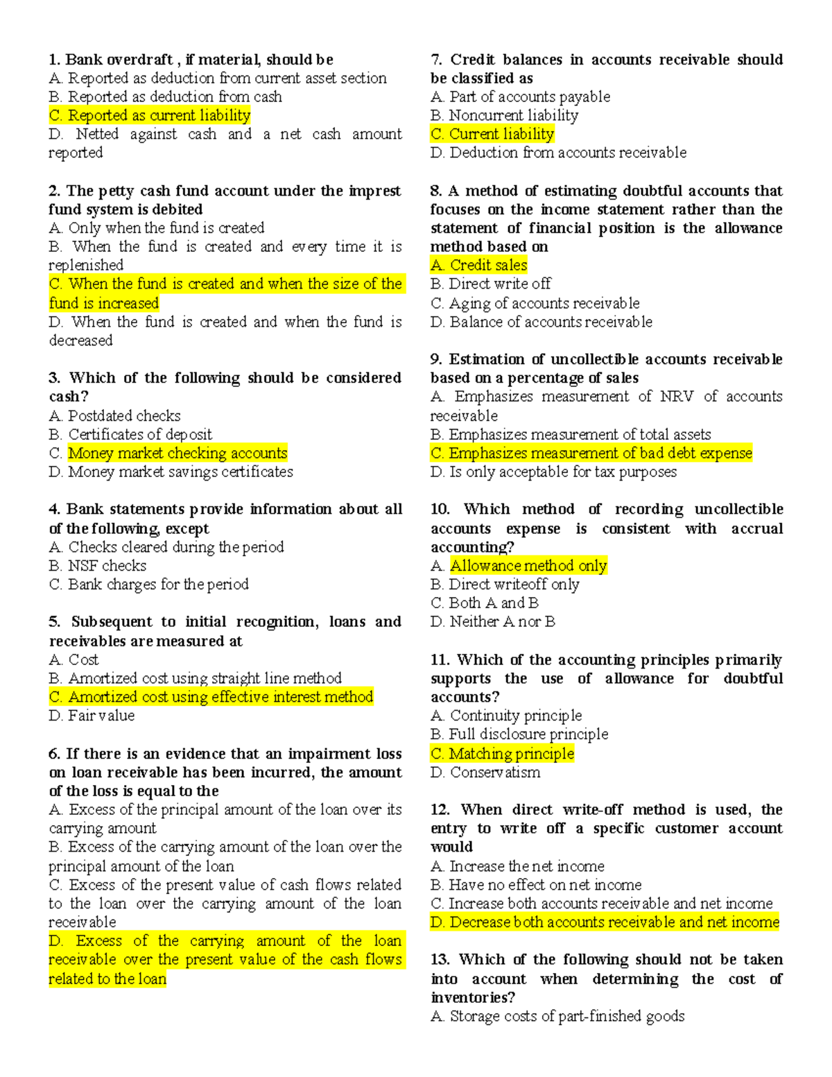 Conceptual Framework and Accounting Standards Reviewer 1 - Bachelor of Science in Accountancy ...