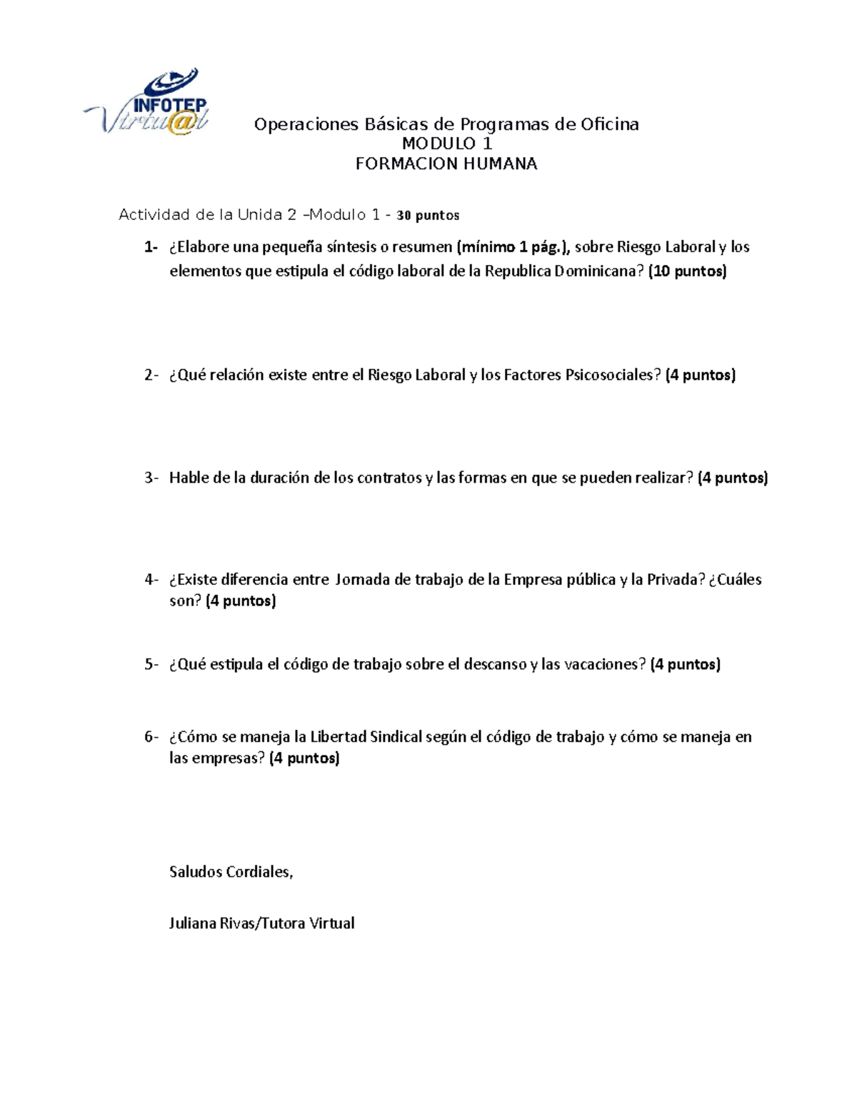 Actividad 2 MOD. 1 - ddwdwd - Operaciones Básicas de Programas de ...