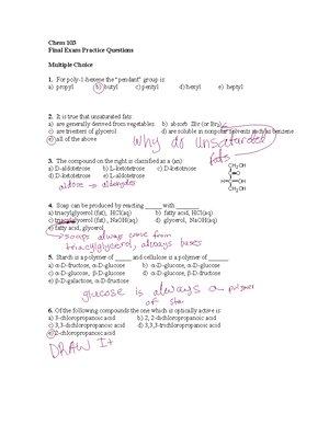 Final Exam Study Guide - Summary of Gen Chem III notes - Final Exam ...