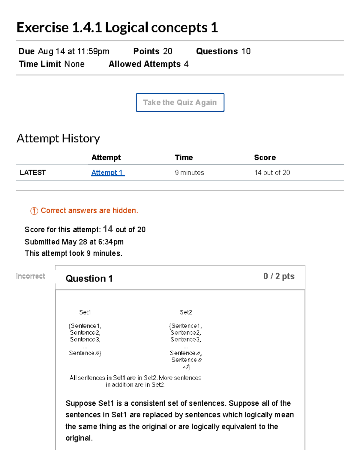 Exercise 1.4.1 Logical concepts 1 PHIL 220 98A Symbolic Logic ...