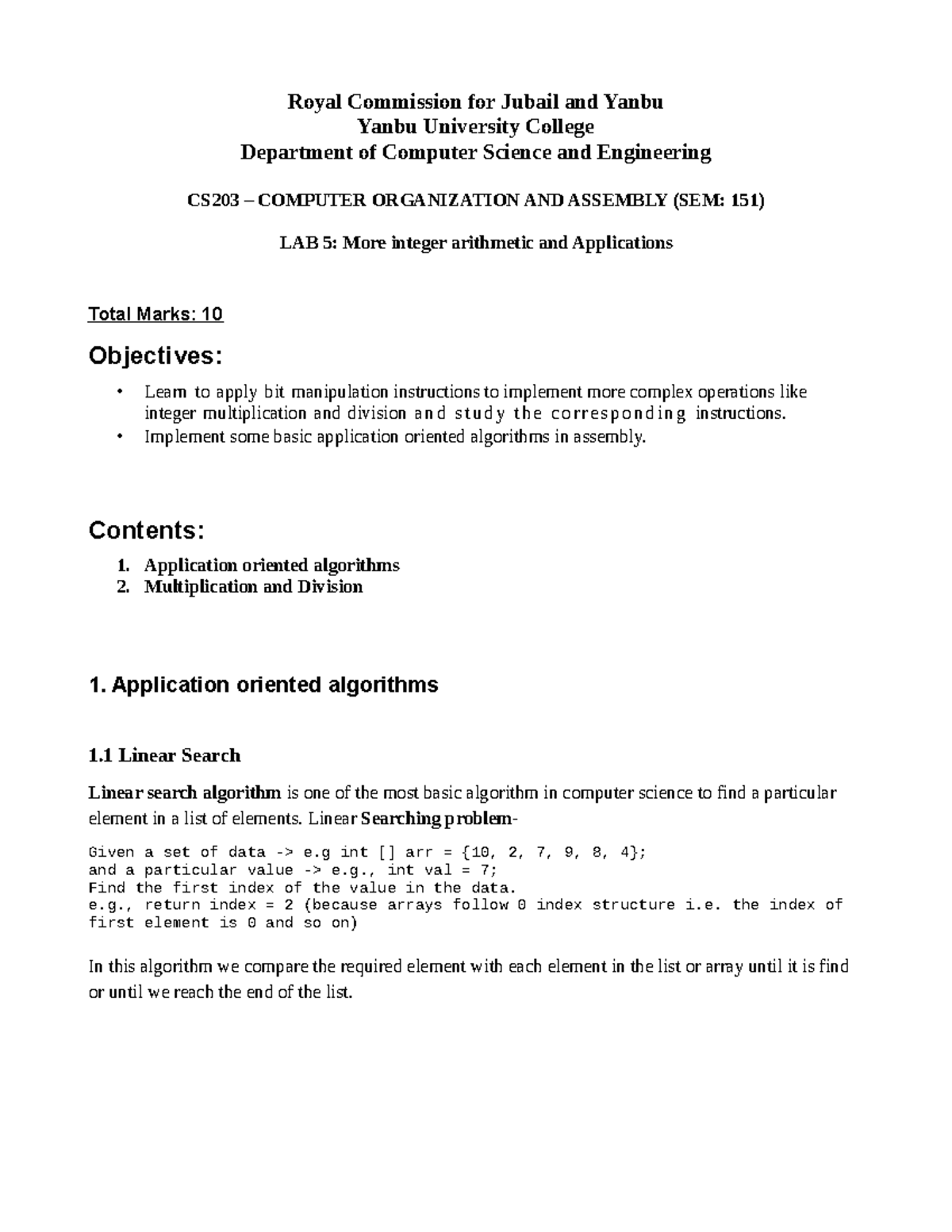 Cs203-labsheet-5V4 - Please help to solve all the issues dear - Royal Commission for Jubail and ...