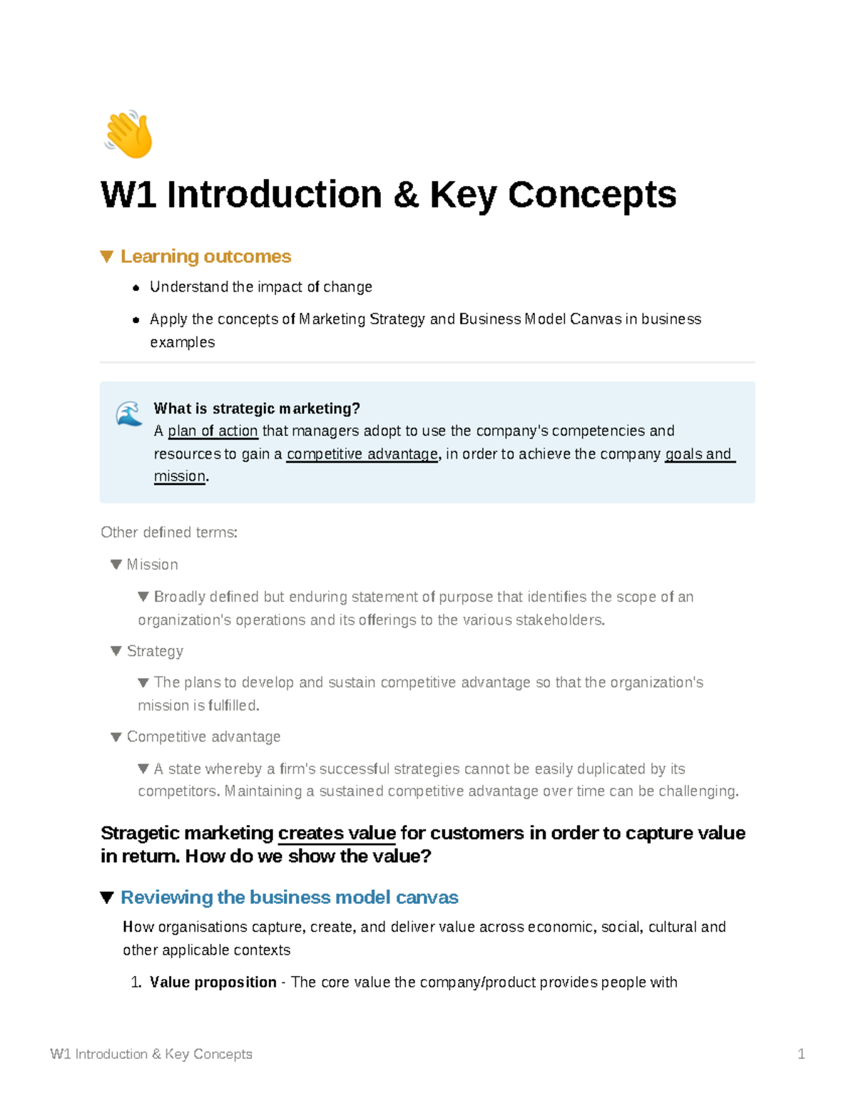 W1 Introduction Key Concepts - W1 Introduction & Key Concepts Learning ...