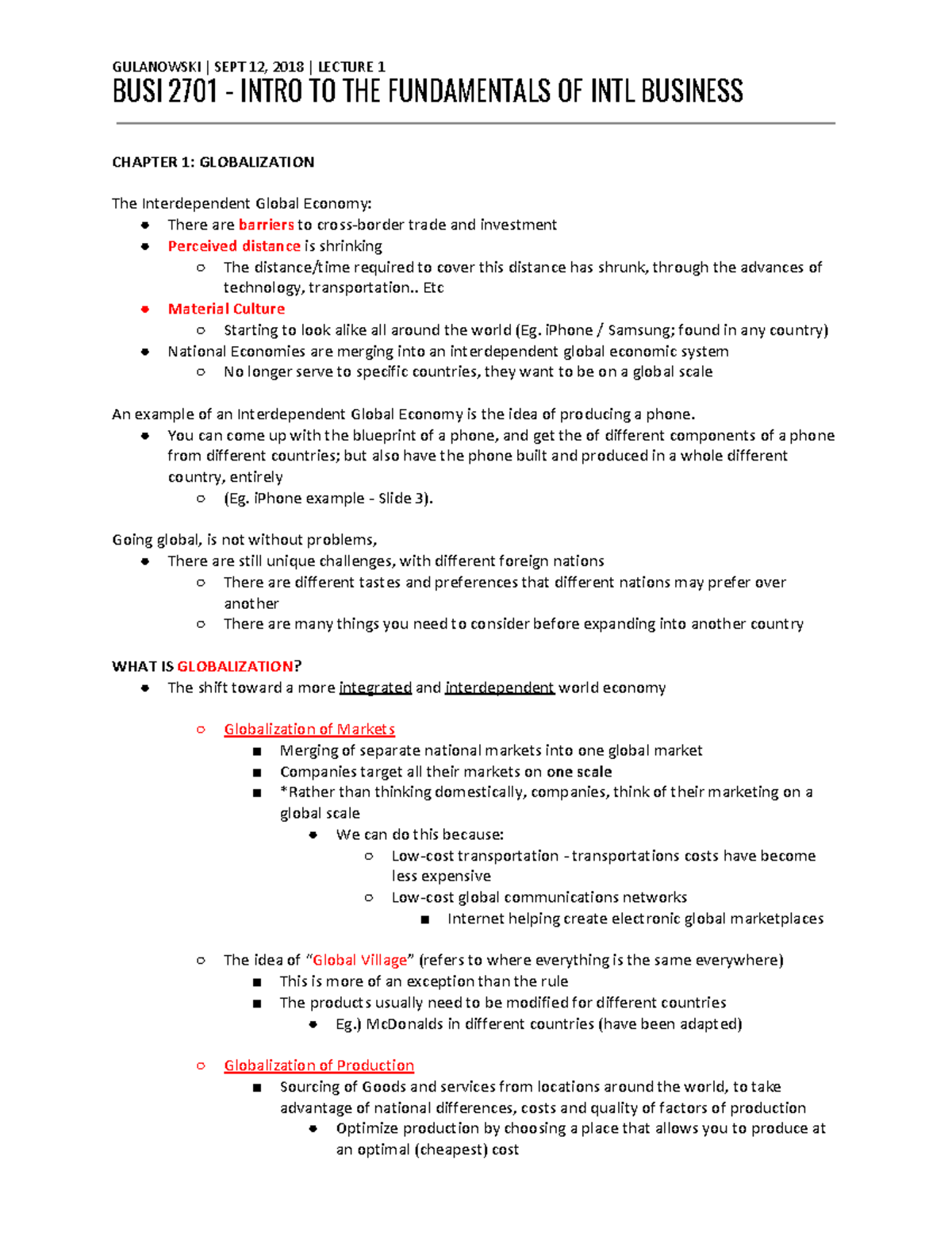 01. Chapter 1 - Lecture notes 1 - GULANOWSKI | SEPT 12, 2018 | LECTURE ...