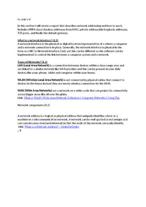 UNIT 2 LAC 2 - Summary Igcse Computer Science - UNIT 2 LAC Mohsin Tahir UNIT 2 LAC INTRODUCTION ...