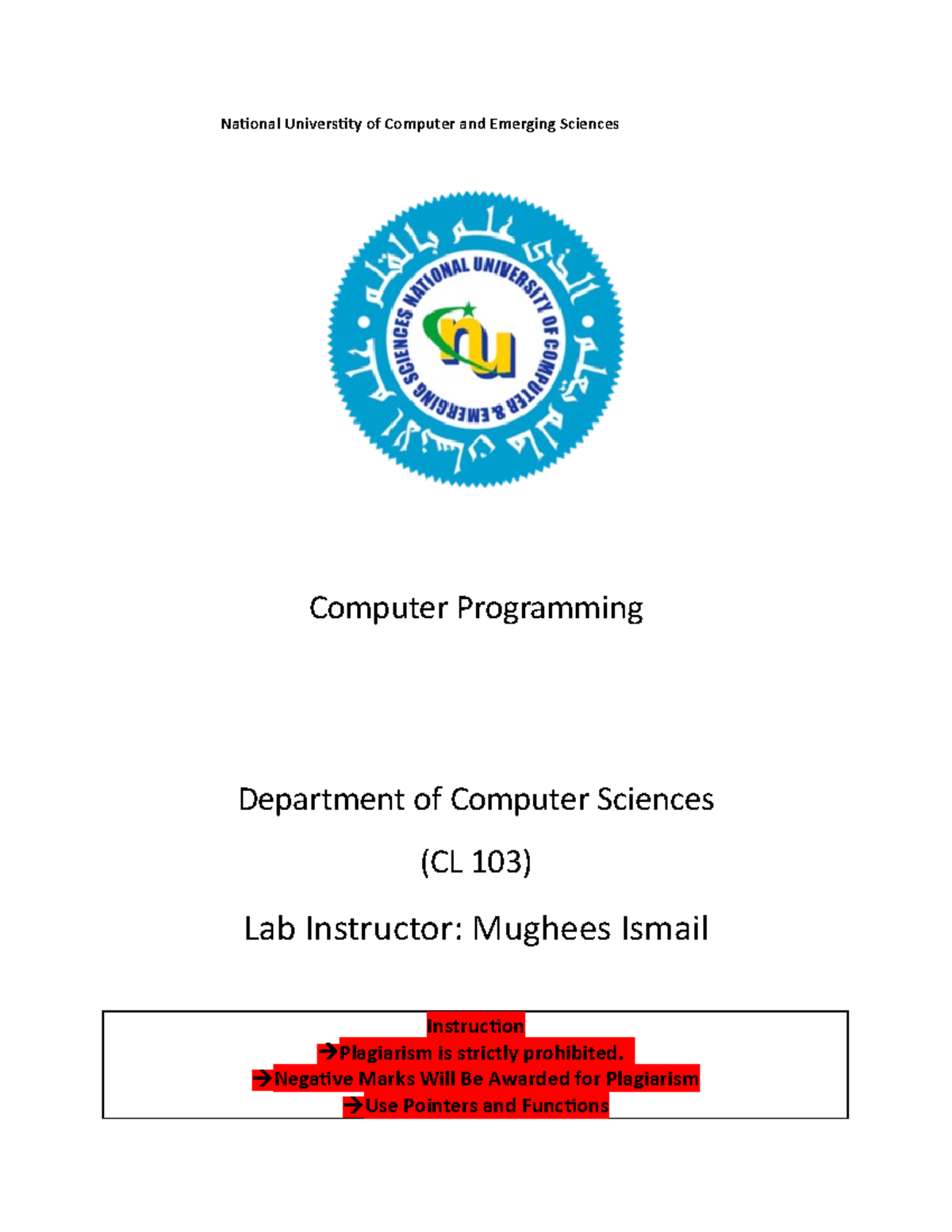 Lab 2 - Apuntes 1 - National Universtity of Computer and Emerging ...