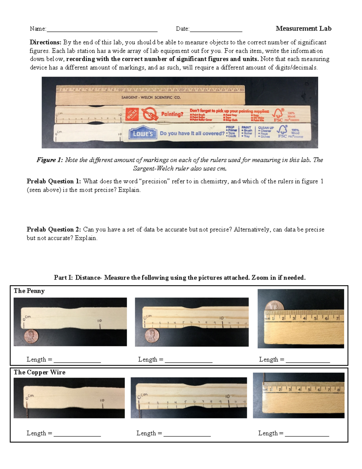 Virtual measurement activity student - Directions: By the end of this ...