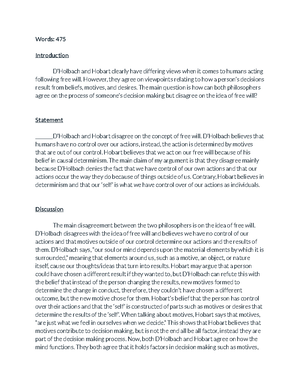 PHI2010 SWA 2 - short writing assignent - Short Writing Assignment 2 ...