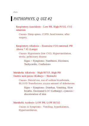 Pathophysiology Objectives L 8-9 QUIZ 5 - PATHOPHYSIOLOGY LECTURES 8 ...