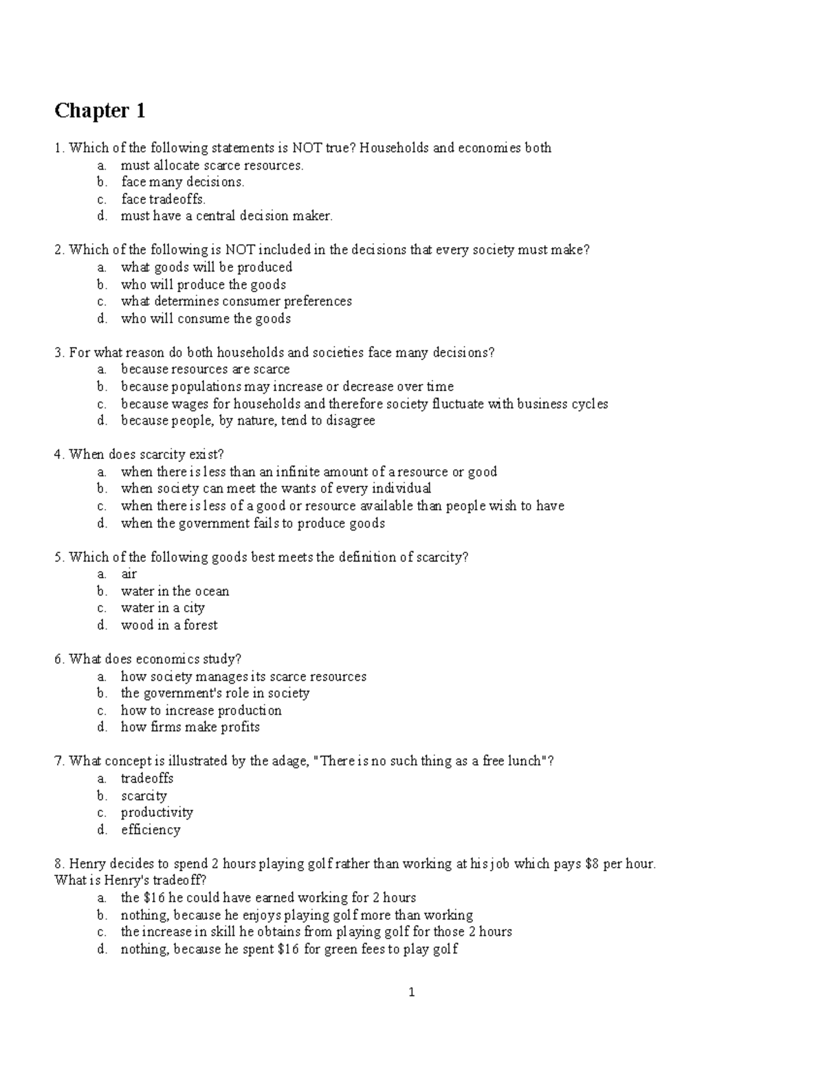 Sample Problems ch1-2 - - Studocu