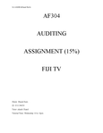 Auditing - AF304 - Studocu
