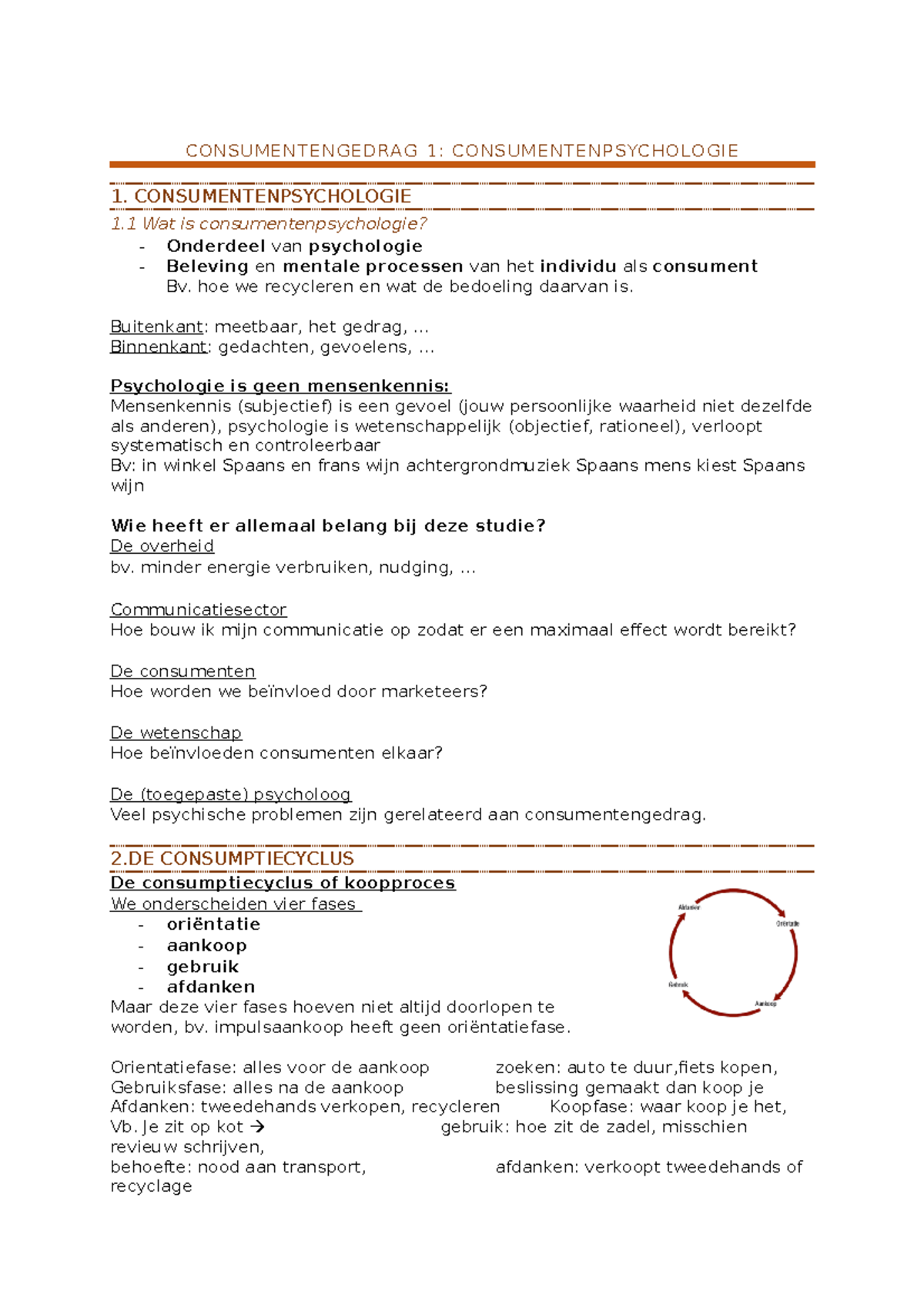 Consumentengedrag consupsycho 1 exa - CONSUMENTENGEDRAG 1 ...