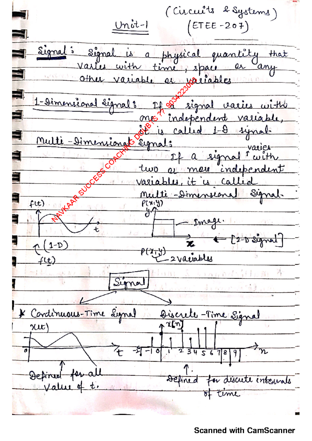 Classification OF Signals - btech - Studocu