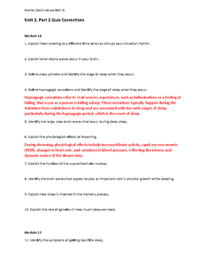 Unit 1 , Part 1 Test Corrections-1 - Name: Davis House Bell: G Unit 1 ...