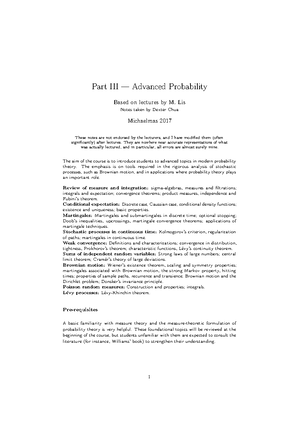 Perla Sousi's advanced prob - Advanced Probability - October 13, Perla ...