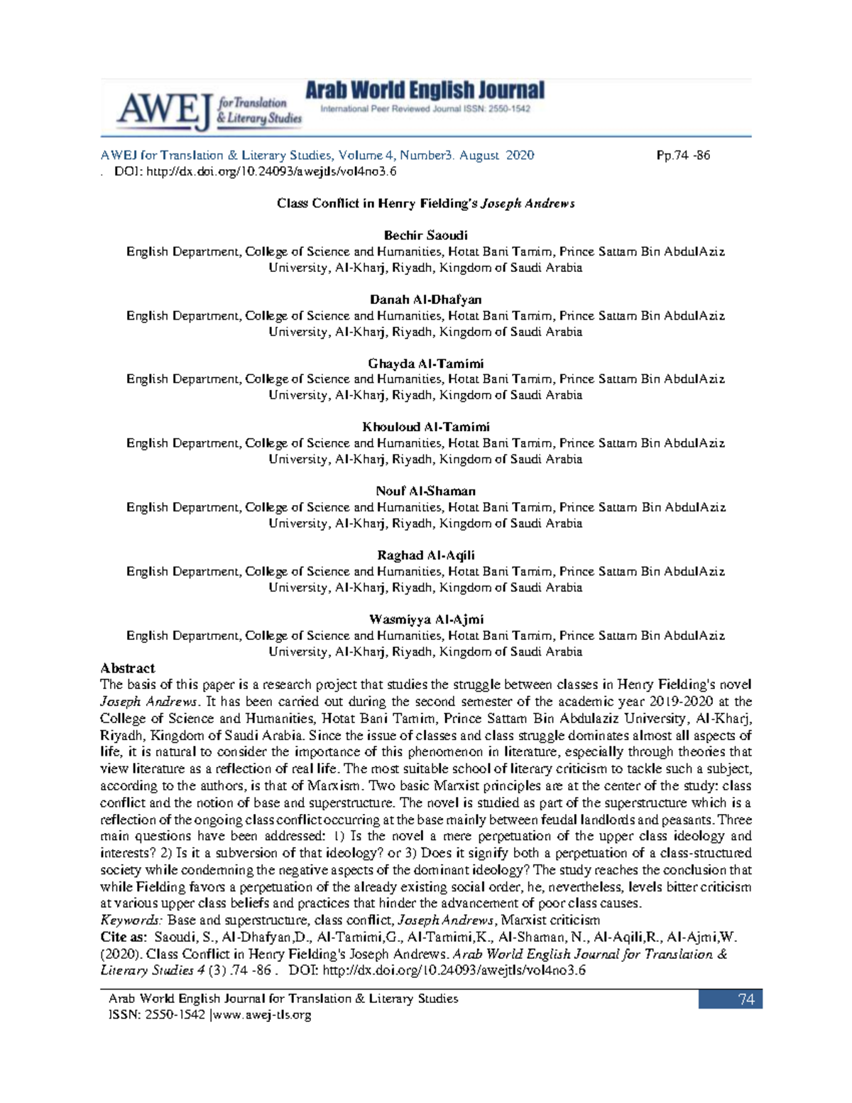 6 - Assignment - Arab World English Journal for Translation & Literary ...