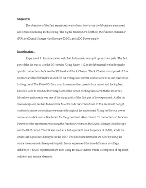 ELEC 275 Lab 1 - Lab 1 - Lab 1: Basic Digital Multimeter and ...