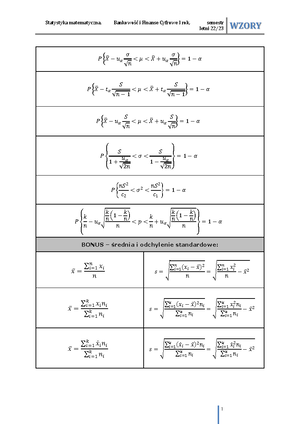 Wykład 1 Szczukocka - WYKŁAD 1/S 1. Statystyka i podstawowe pojęcia ...