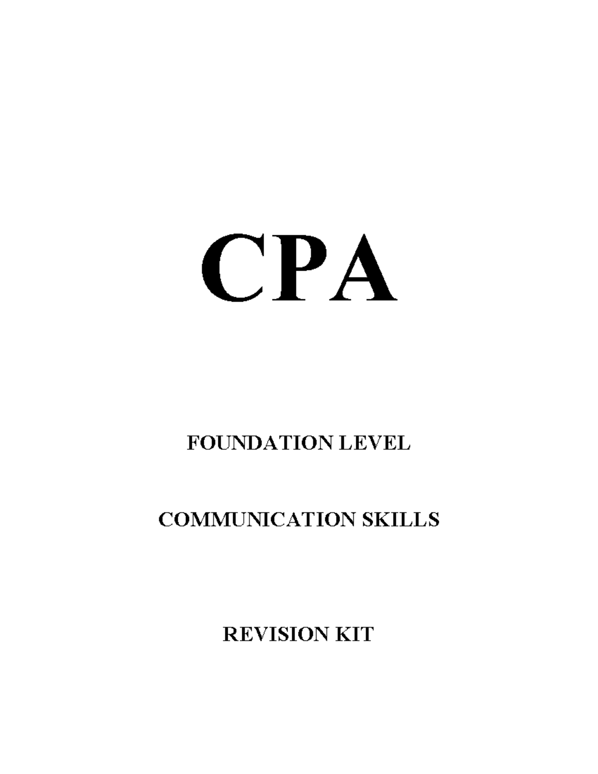 Communication-Skills-Topical-Revision-Kit-5sm8ix - CPA FOUNDATION LEVEL ...