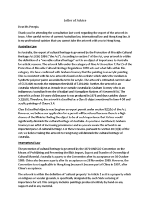 How to structure your letter of advice - Law Institute of Victoria ...