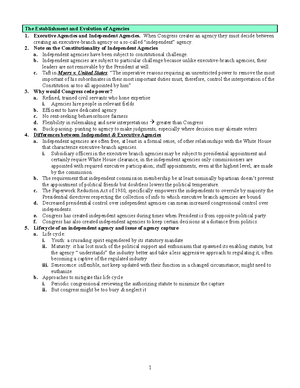 Legislation Law Outline - 2 - Unit I. PERSPECTIVES ON THE LEGISLATIVE ...
