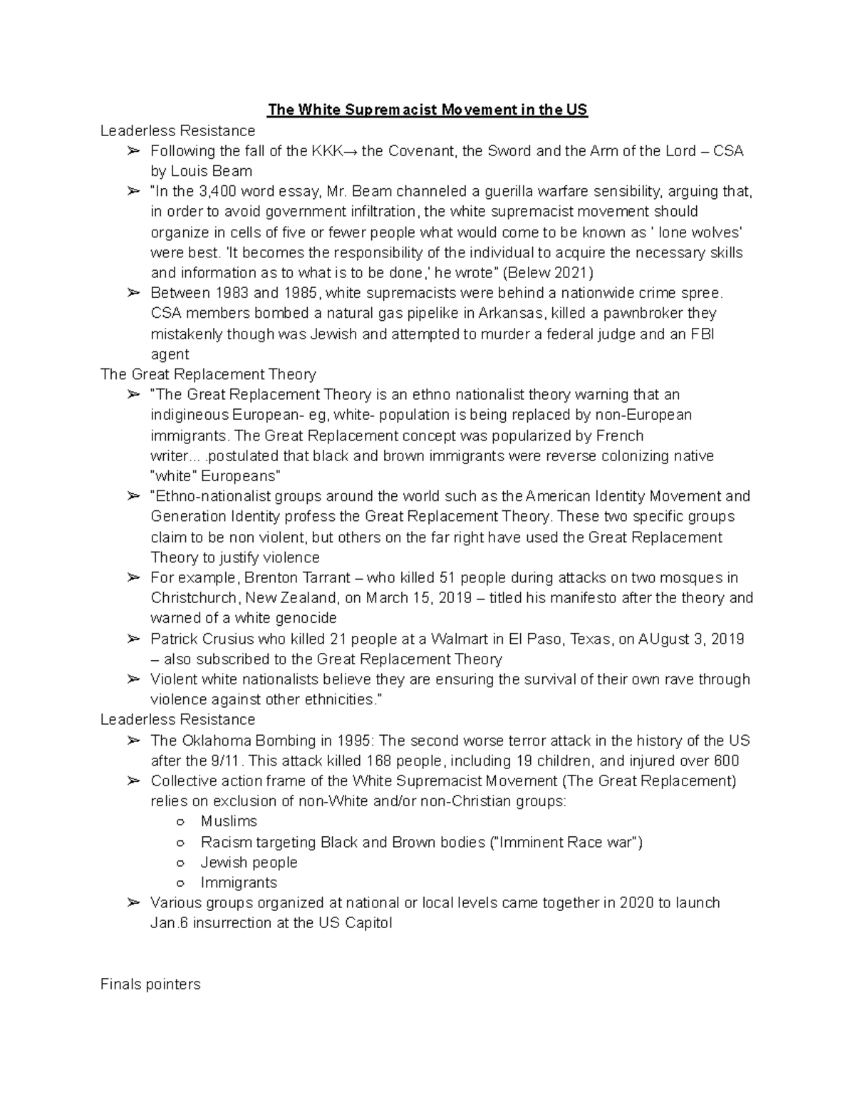 Sociology 12 07 - Professor Ercan - The White Supremacist Movement in ...