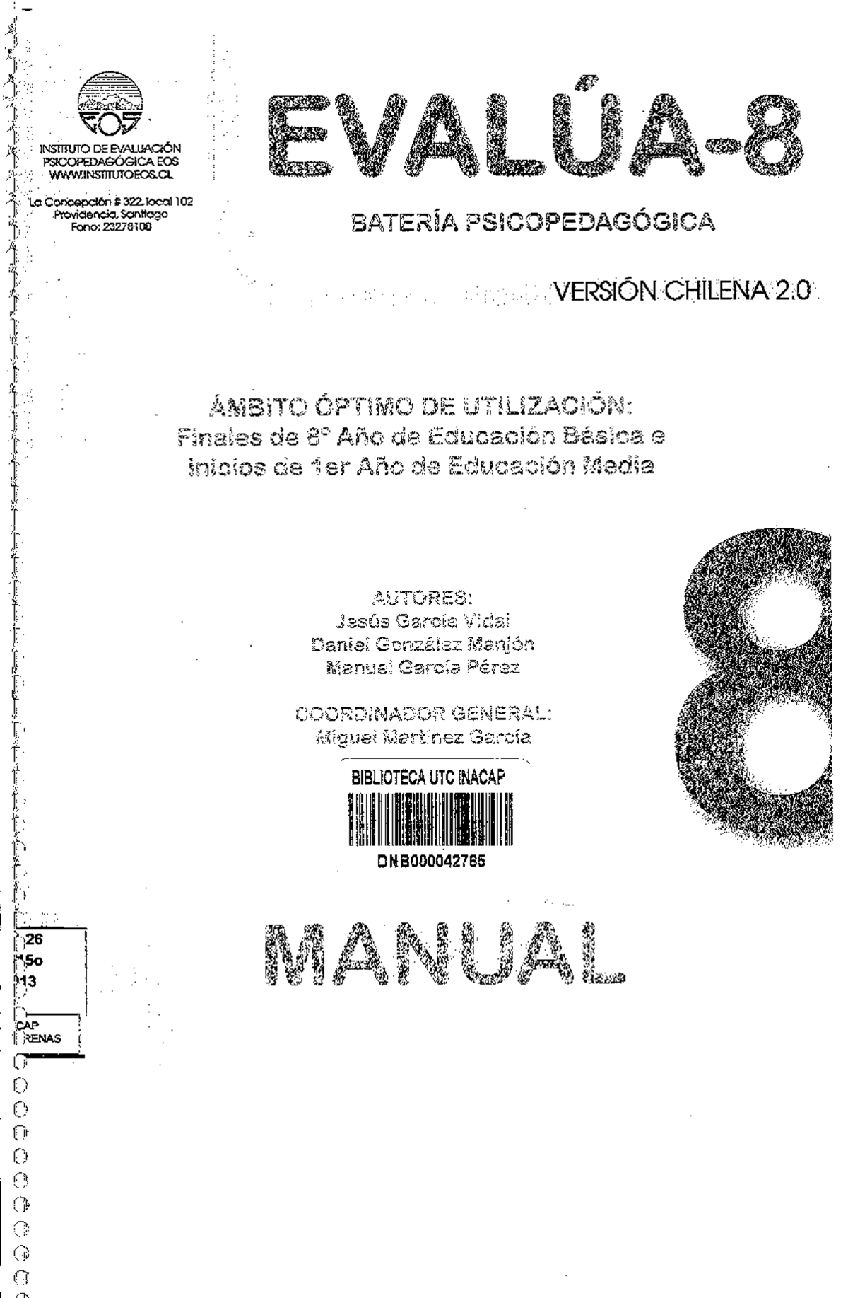 Evalua-8-manual-20 compress - Diseño e intervención educacional - Studocu