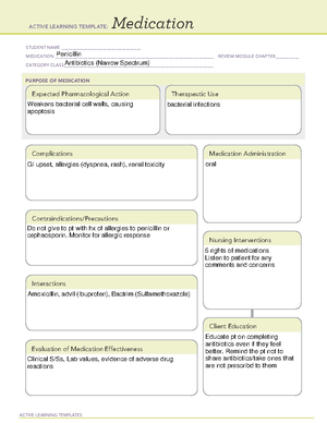 Med ALT- Oxygen - ATI Medication Active Learning Template - ACTIVE ...