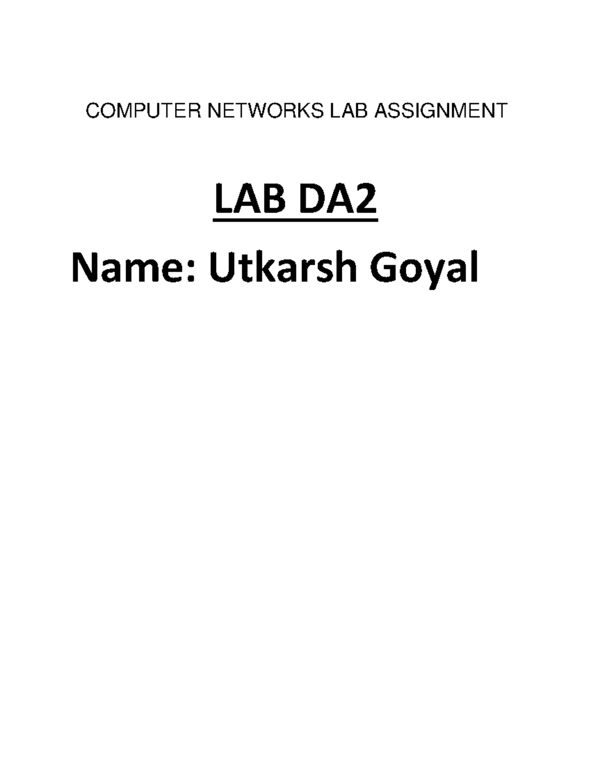 Network Lab 2 Answer Ite3001 Dccn Lab Da Name Utkarsh Goyal Reg 19bit Q1 Code A C Program To