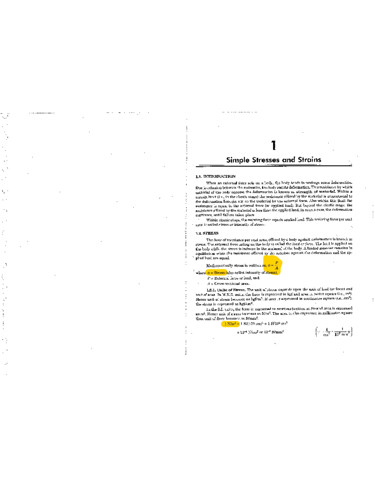Simple stresses and strains Bansal - Engineering Mechanics - Studocu