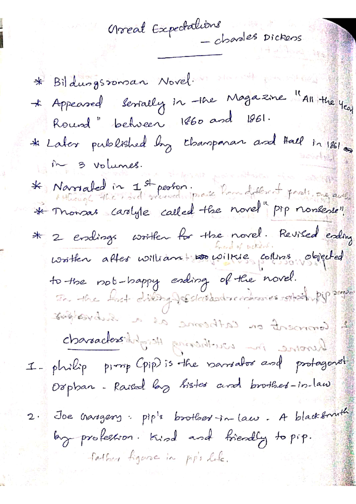 Great Expectations Summary - British Novel - Studocu