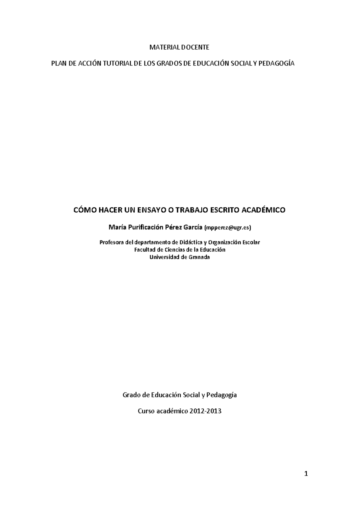 Ensayoytea - Modelo de ensayo - - Studocu