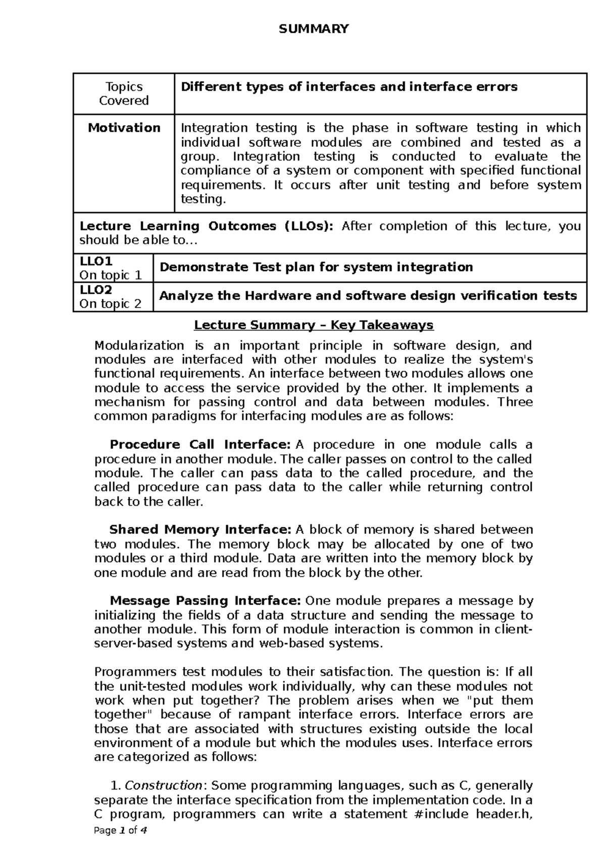 N20 Different Types Of Interfaces And Interface Errors Topics Covered Different Types Of