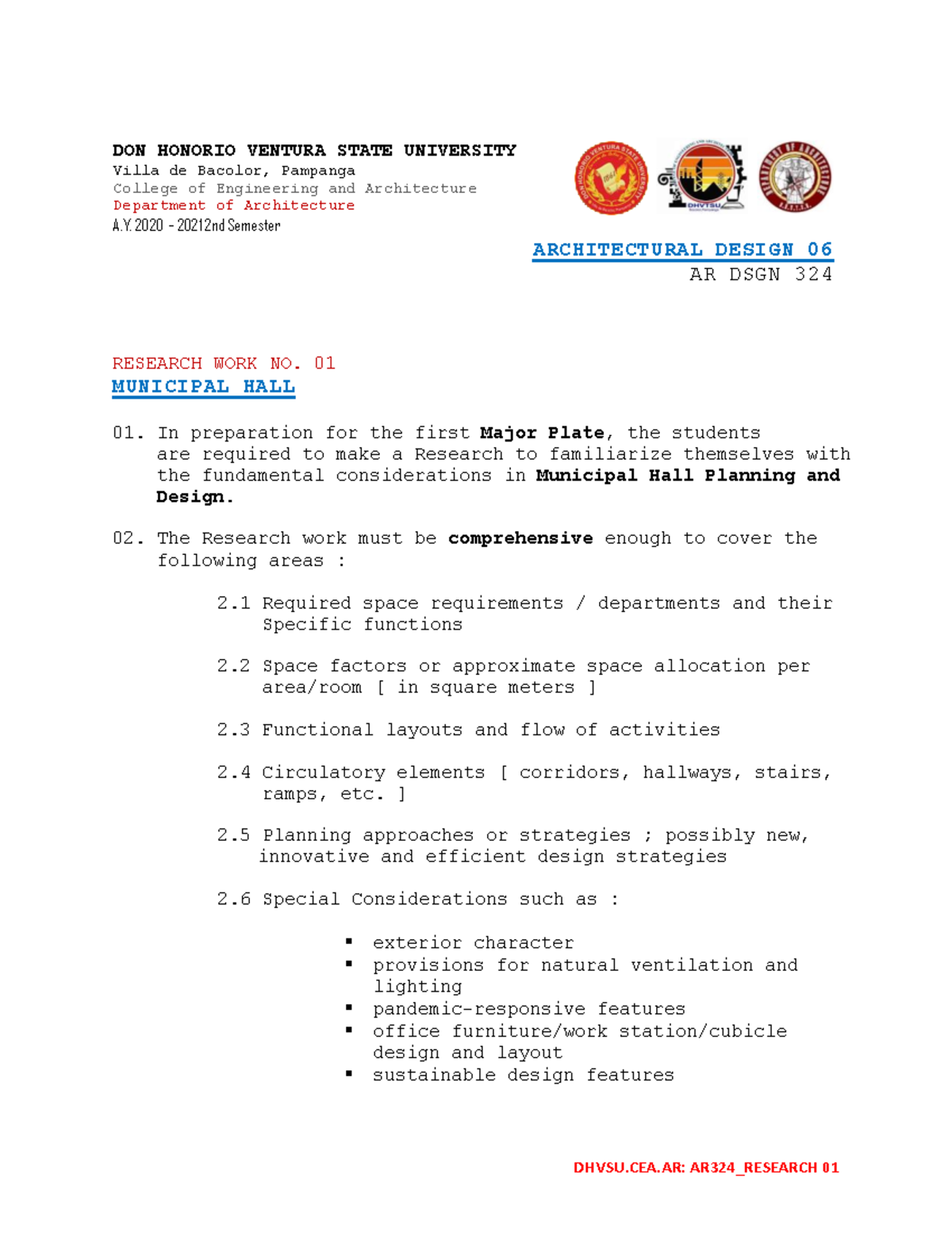 Research 01 Municipal-Hall - DHVSU.CEA: AR324_RESEARCH 01 RESEARCH WORK ...