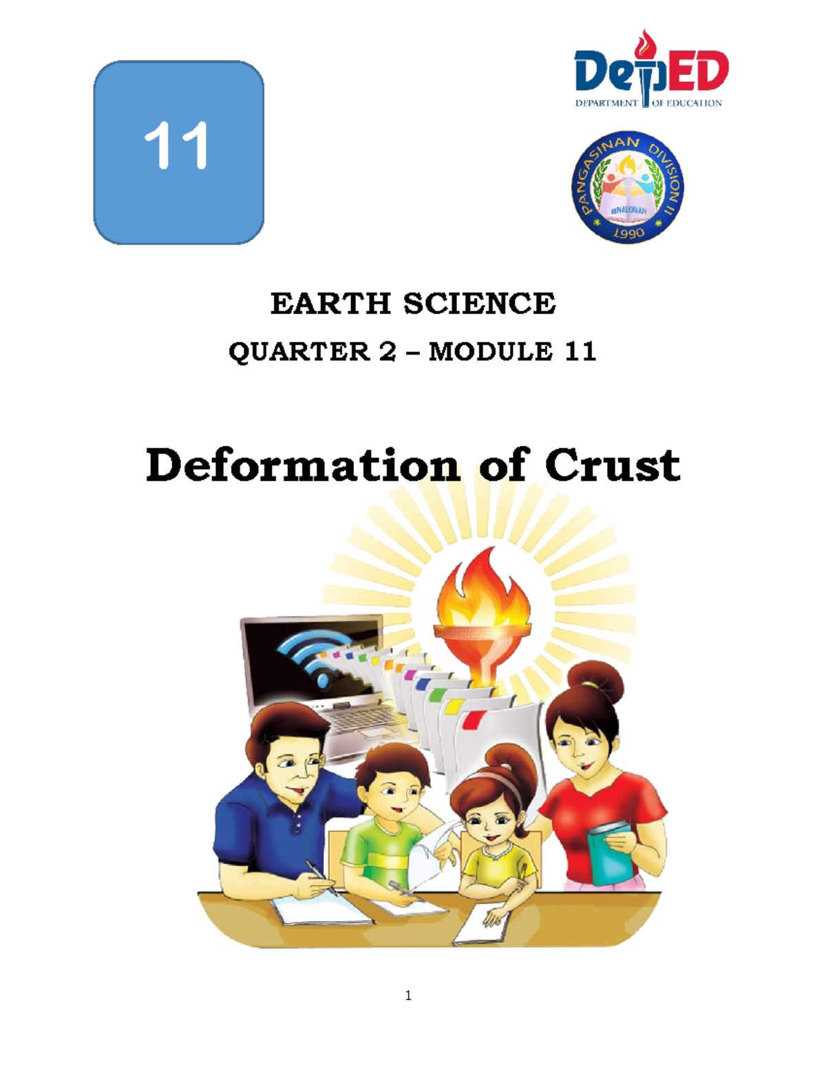 Science Deformation of Crust - EARTH SCIENCE QUARTER 2 – MODULE 11 ...