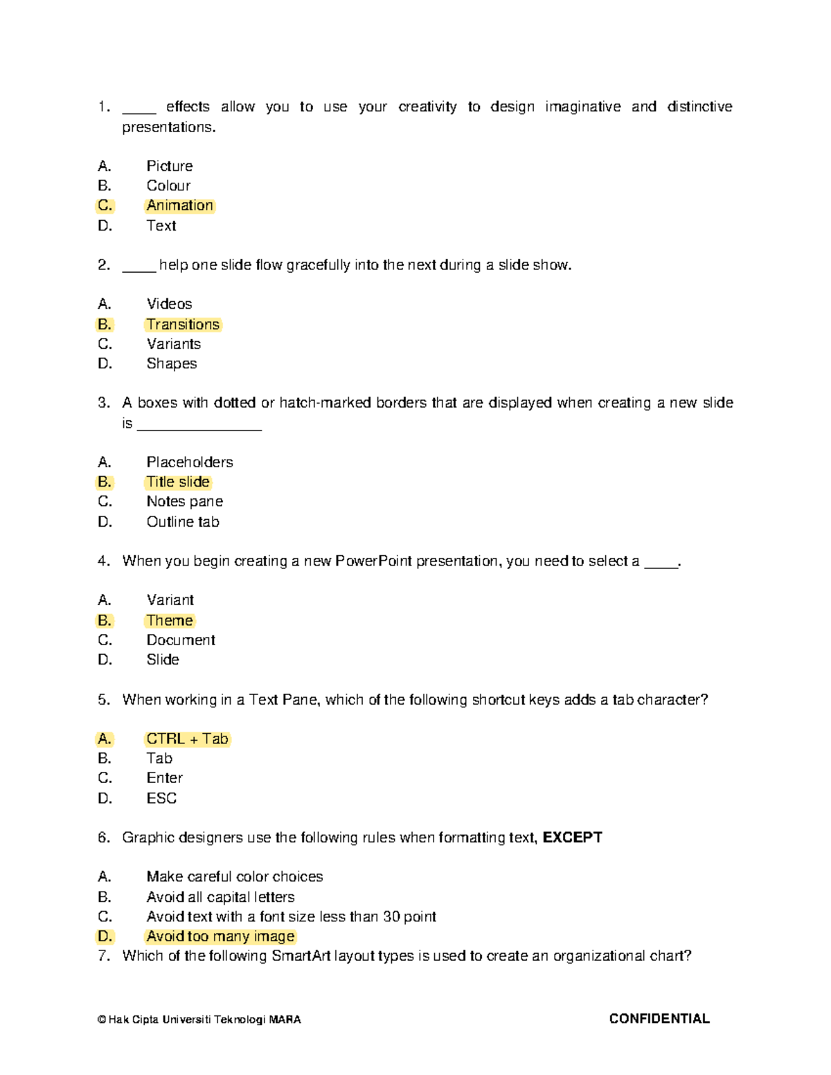 Exercise PPT - ____ effects allow you to use your creativity to design ...