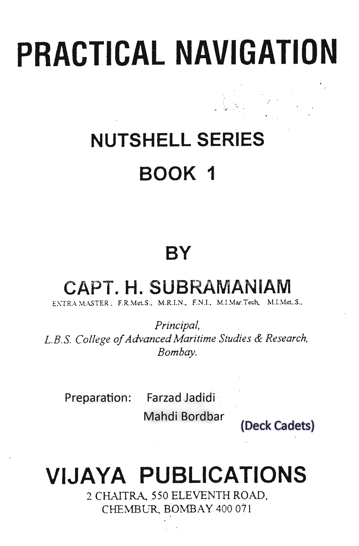 Practical Navigation (Capt - I I